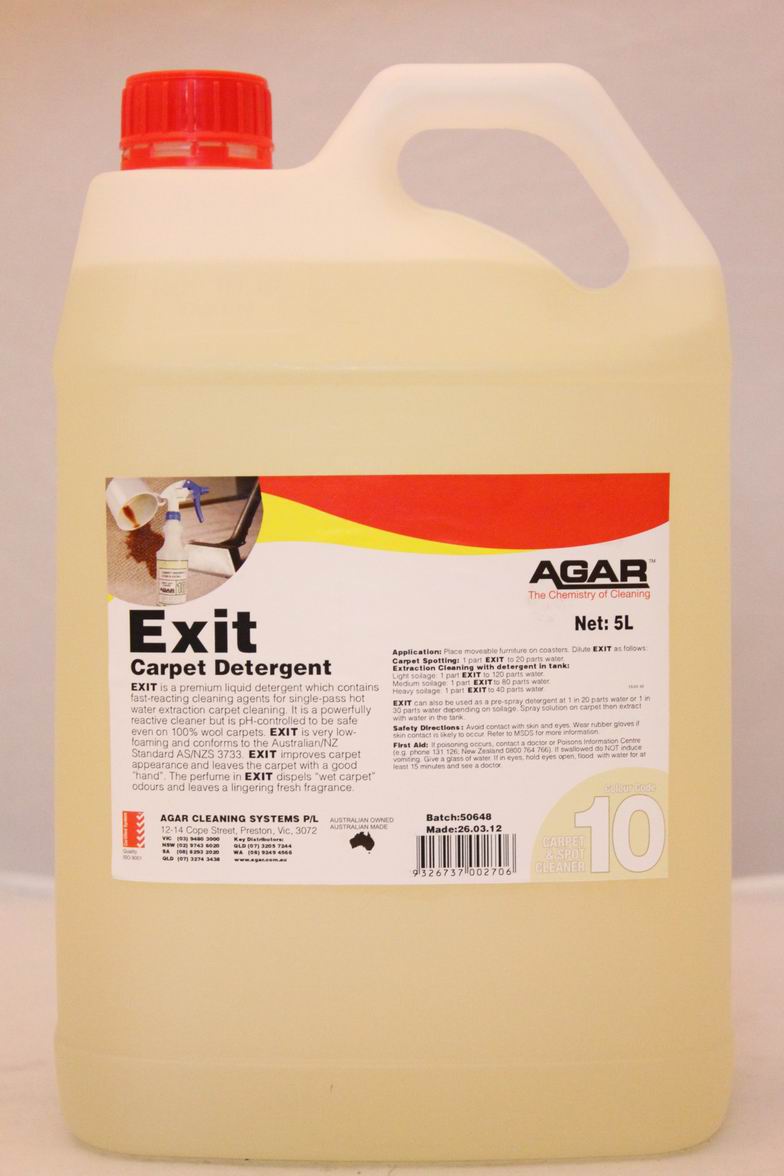 EXIT 5L CARPET DETERGENT – KLEANKING