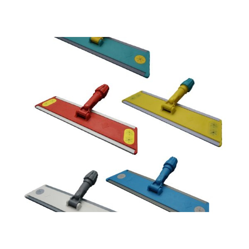 COMPACT FLAT MOP VELCRO FRAME GREY 30CM LOCK – KLEANKING